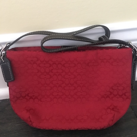 Coach | Bags | Authentic Coach Handbag Red Leather | Poshmark